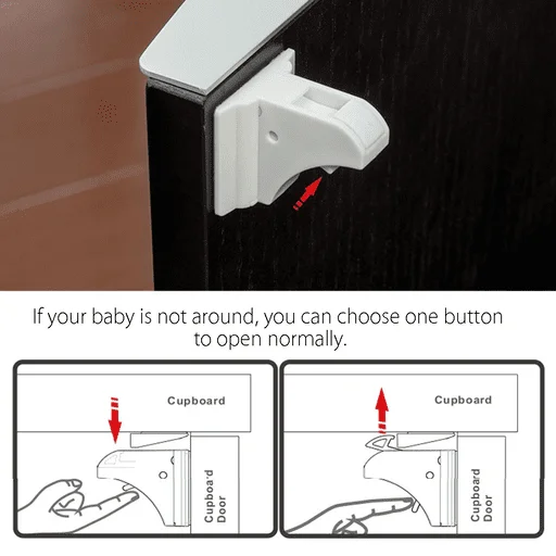 Magnetic Child Lock– No Drilling Required - Bravo Goods